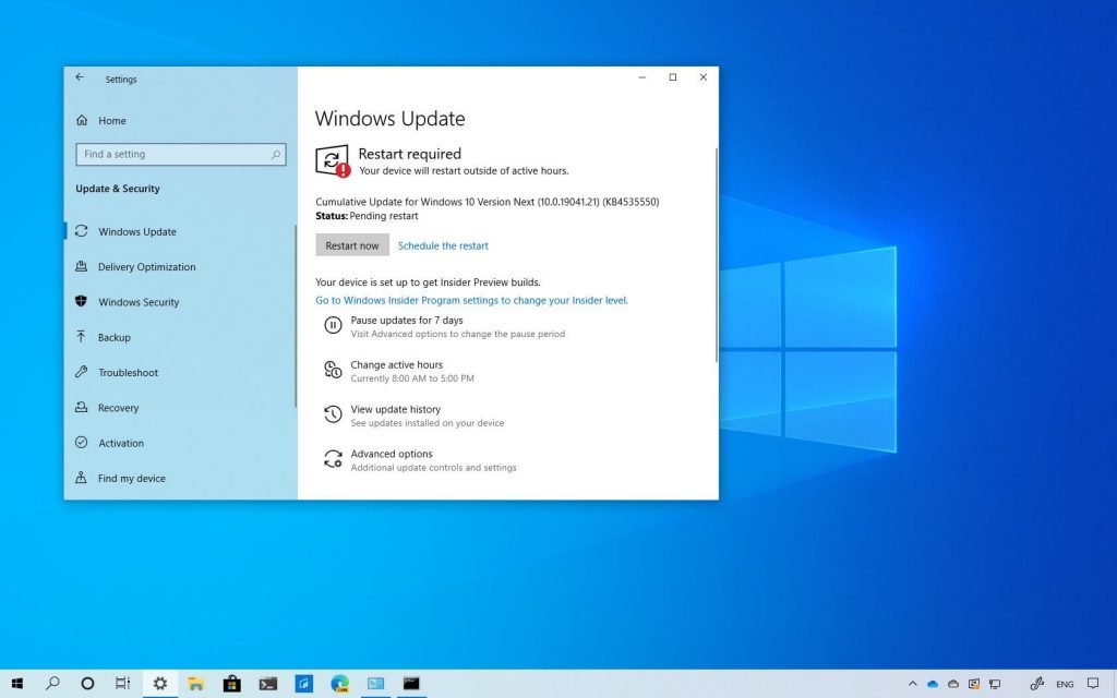 Microsoft Releases The First Preview Of April 2020 Windows